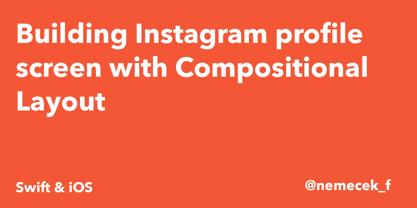 Instagram Profile Layout