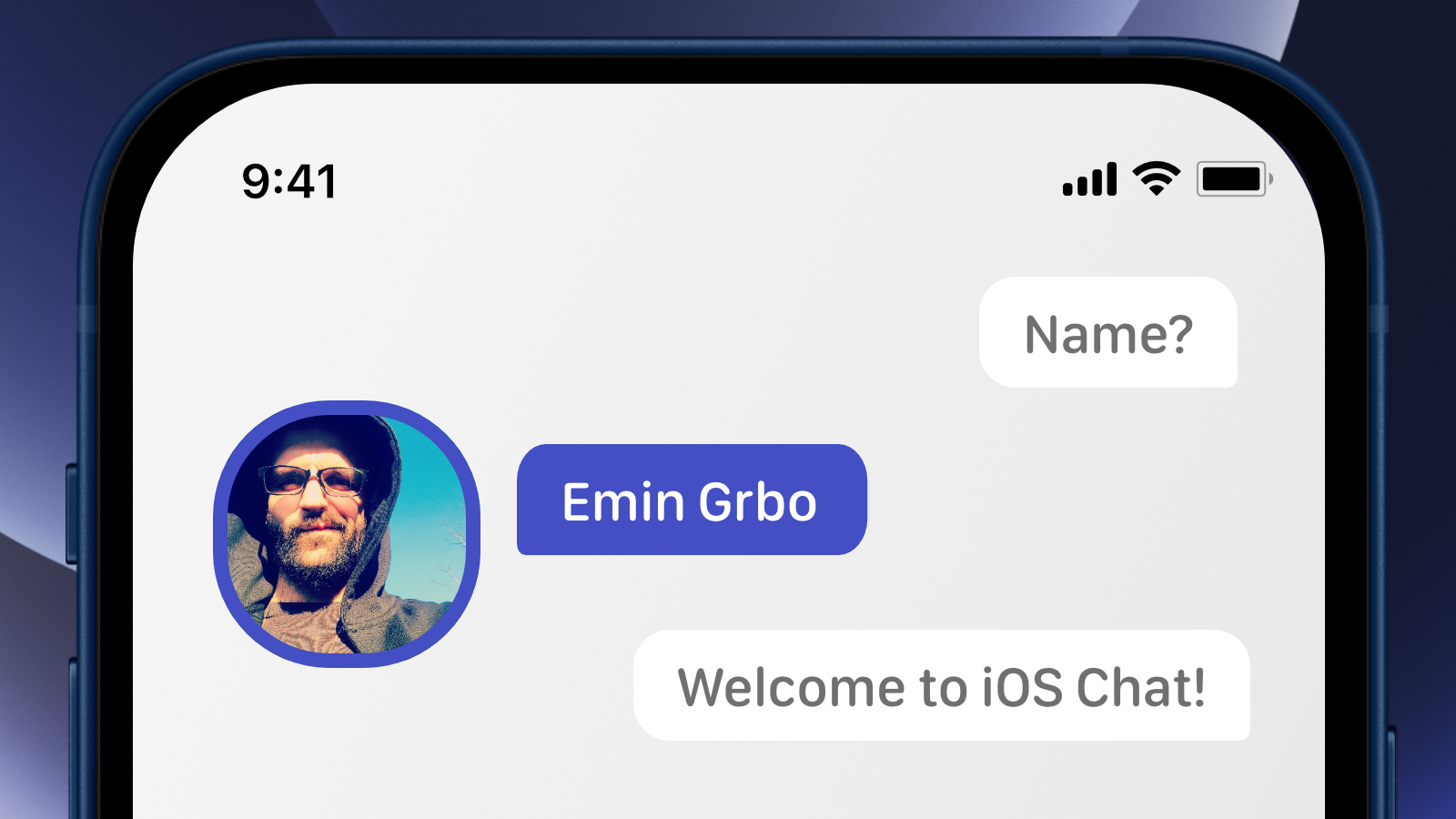 Chat with Emin Grbo | iOS Chats by Filip Němeček